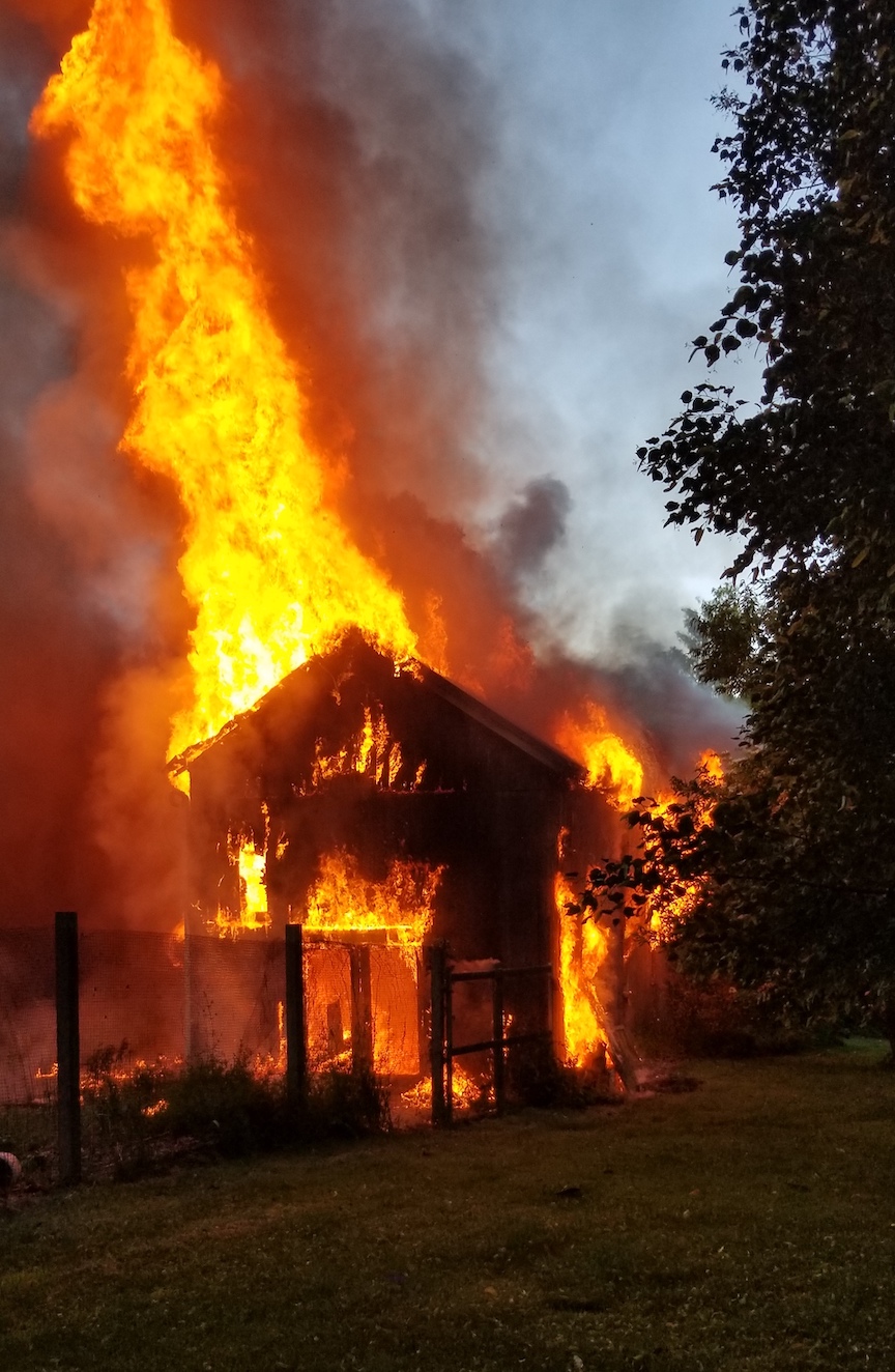 Fire destroys occupied wing of Old Hill barn | Westport Journal