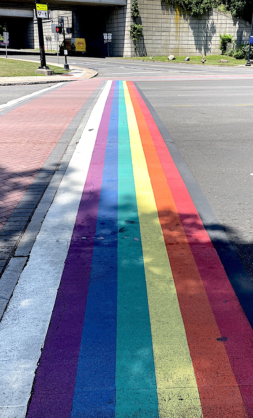Pride rainbow crosswalk to shine permanently downtown | Westport Journal