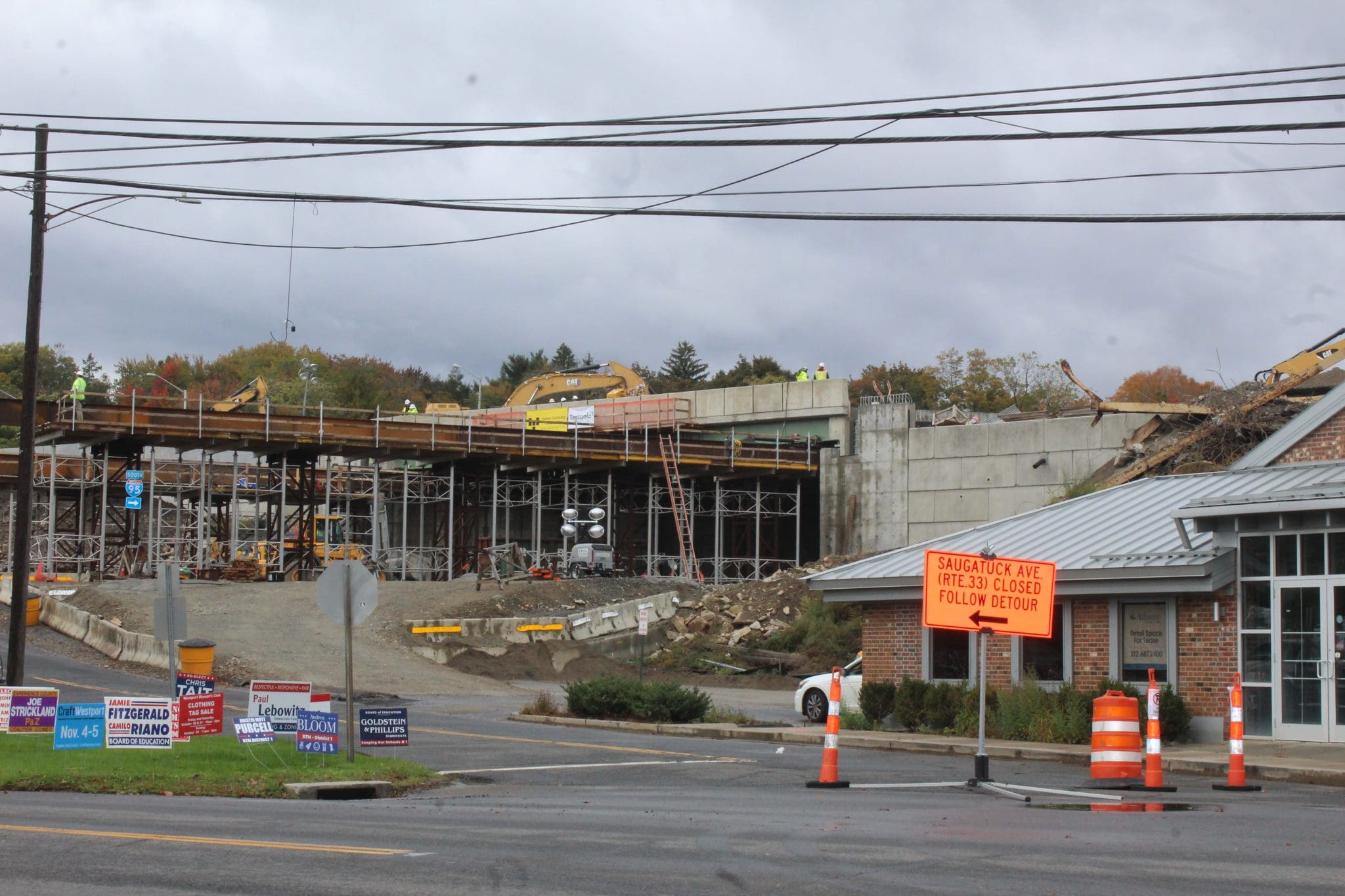 I-95 bridge work speeds along, new span in place | Westport Journal