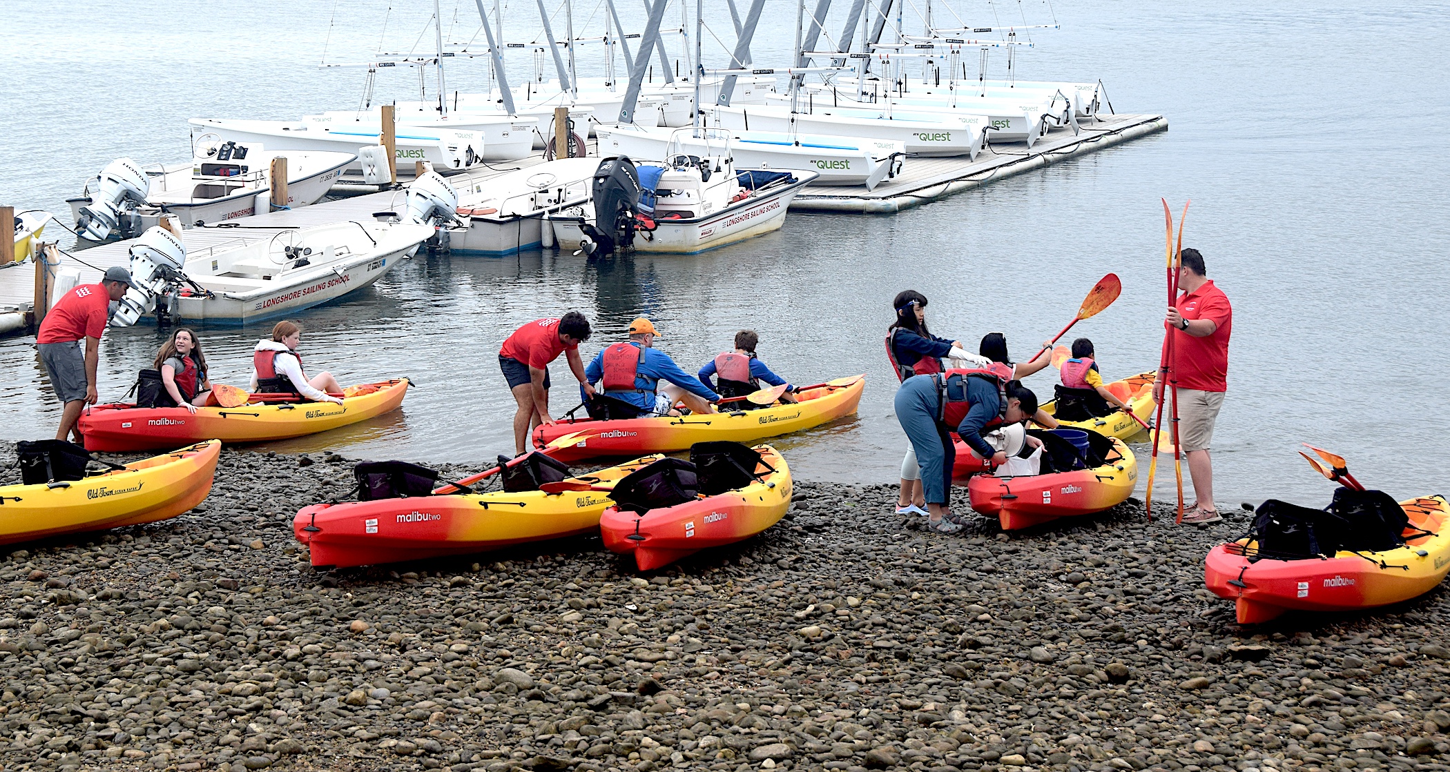 Shore looks better: Kayak flotilla buoys waterfront cleanup | Westport ...