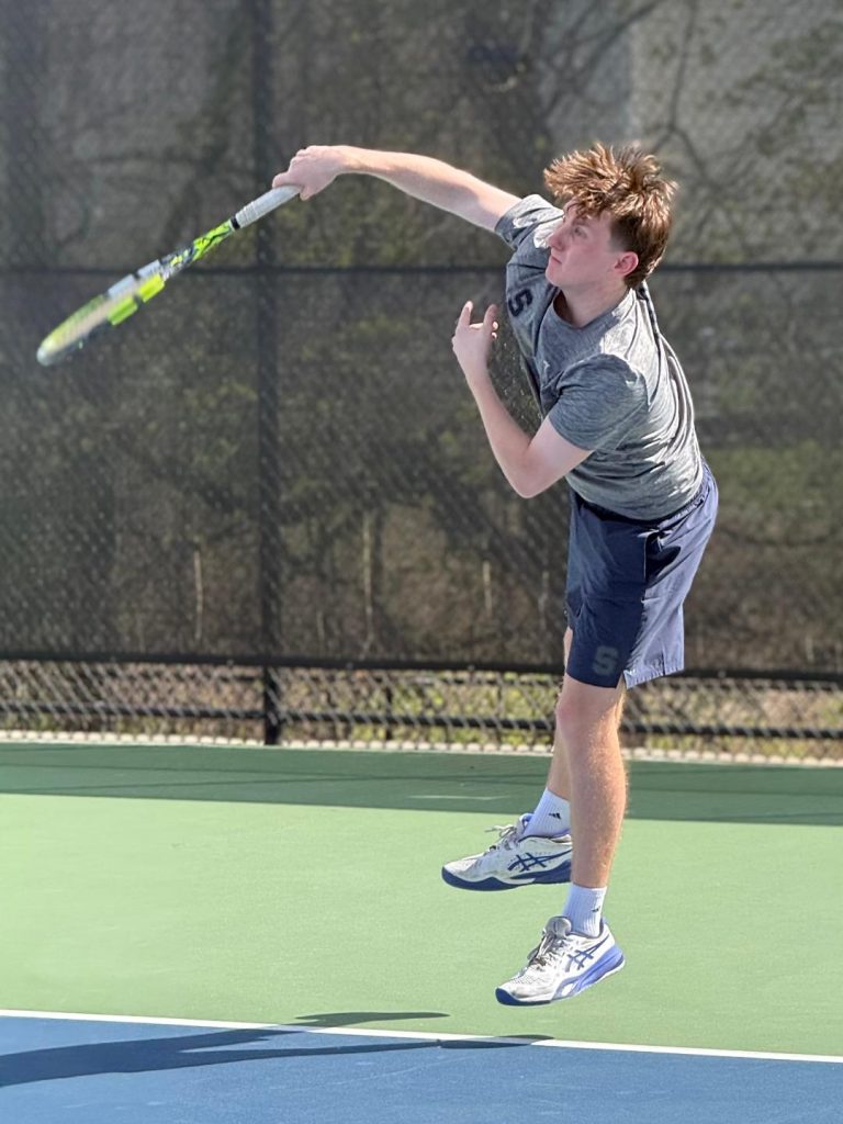 Staples boys tennis beats Wilton in FCIAC quarters.